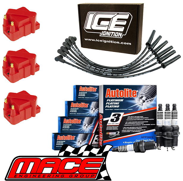 MACE HIGH VOLTAGE IGNITION SERVICE KIT TO SUIT HOLDEN MONARO V2 L67 SU ...