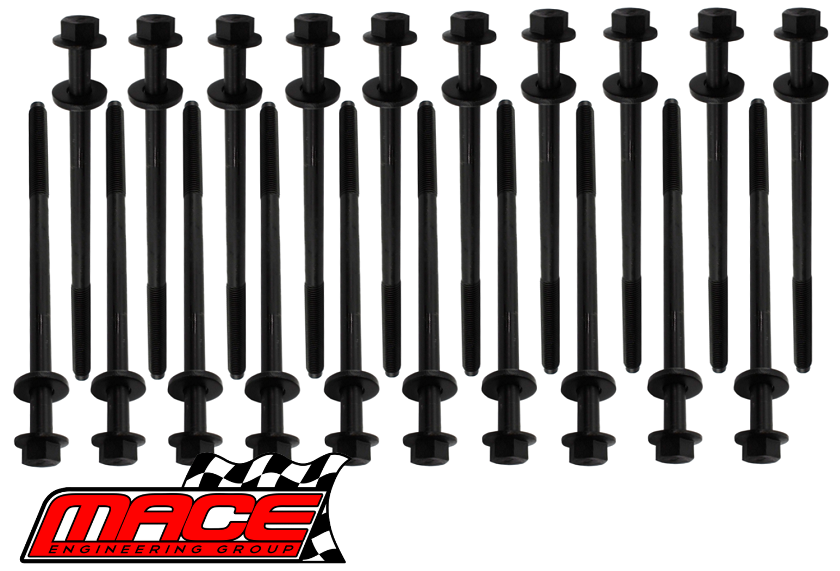 MACE PREMIUM COMPLETE HEAD BOLT SET TO SUIT FORD FALCON BA BF FG BARRA ...